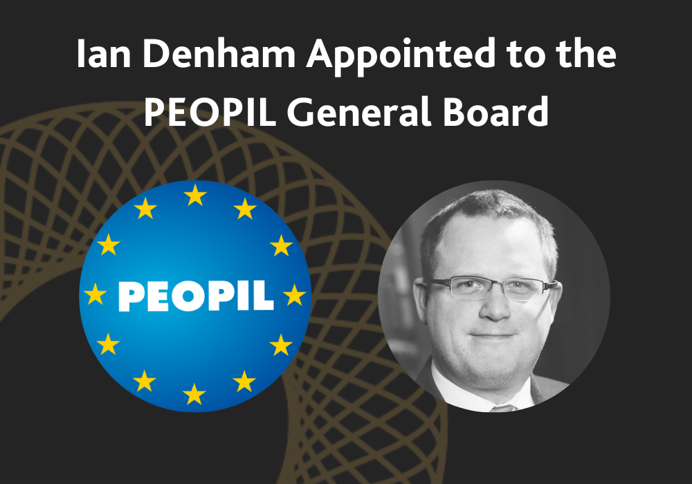 Ian Denham announced as Representative for England & Wales on the ...