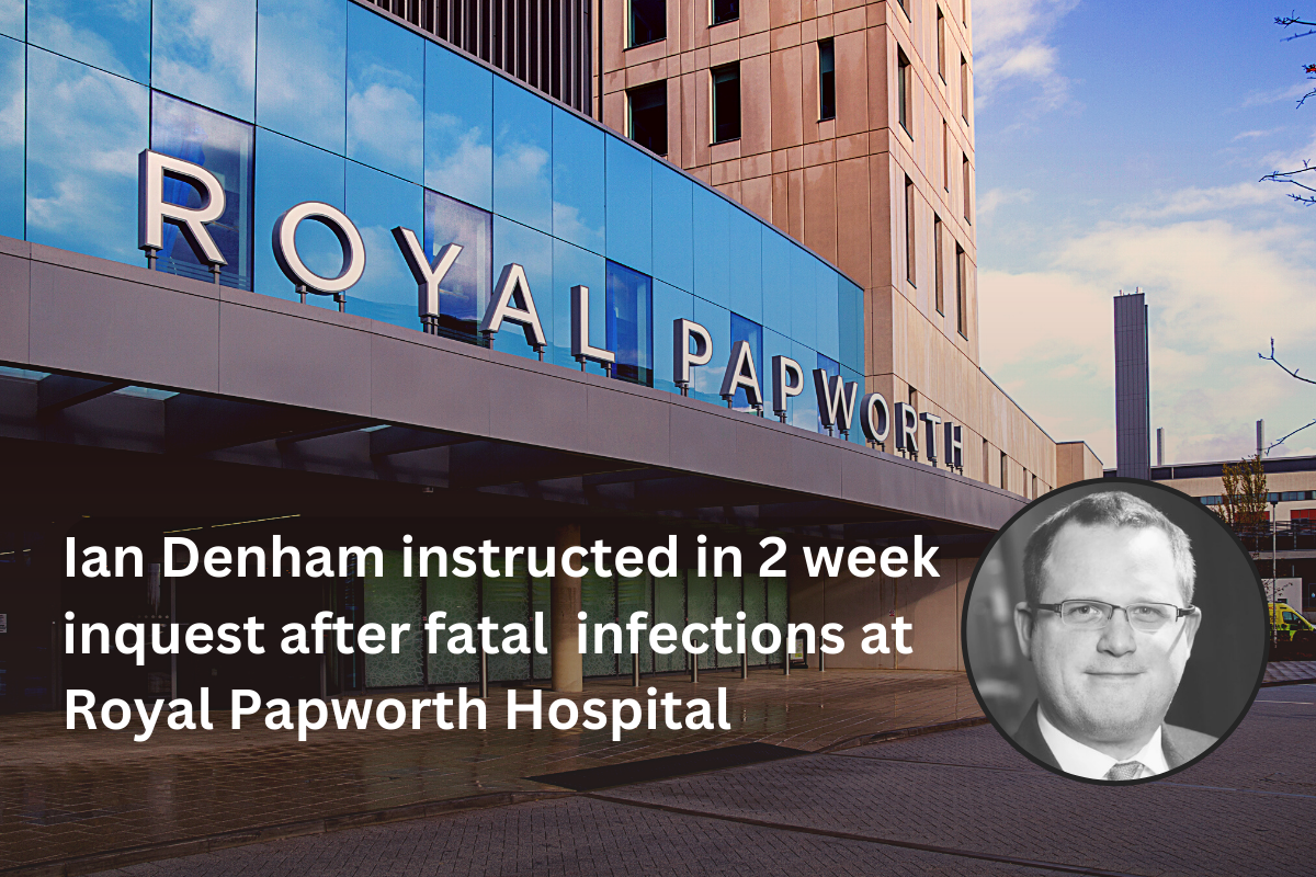 Ian Denham represents the families of two women after they contracted ...