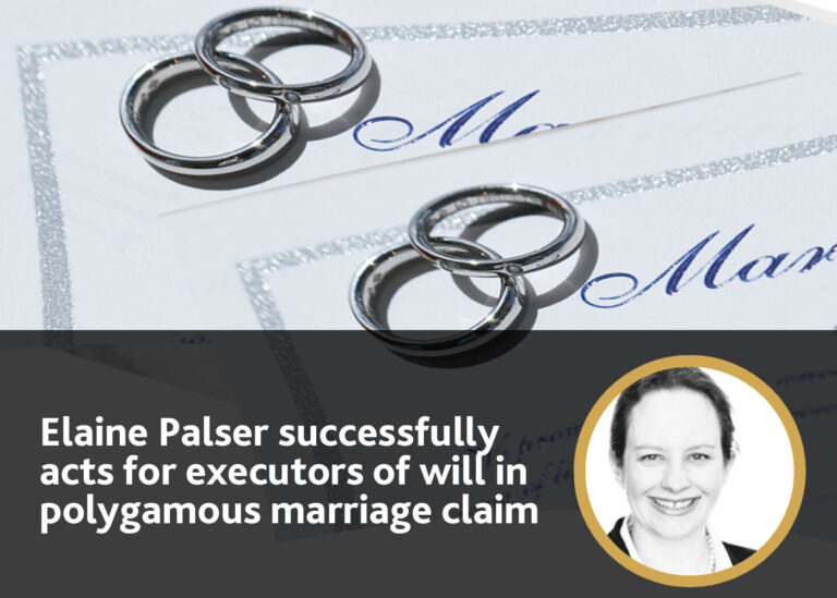 Elaine Palser successful in polygamous marriage claim - Outer Temple ...