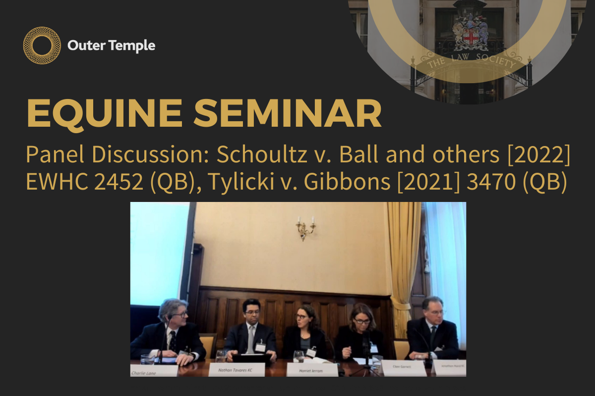 Watch the Recording. Equine Seminar - Talk 3. A panel discussion on ...