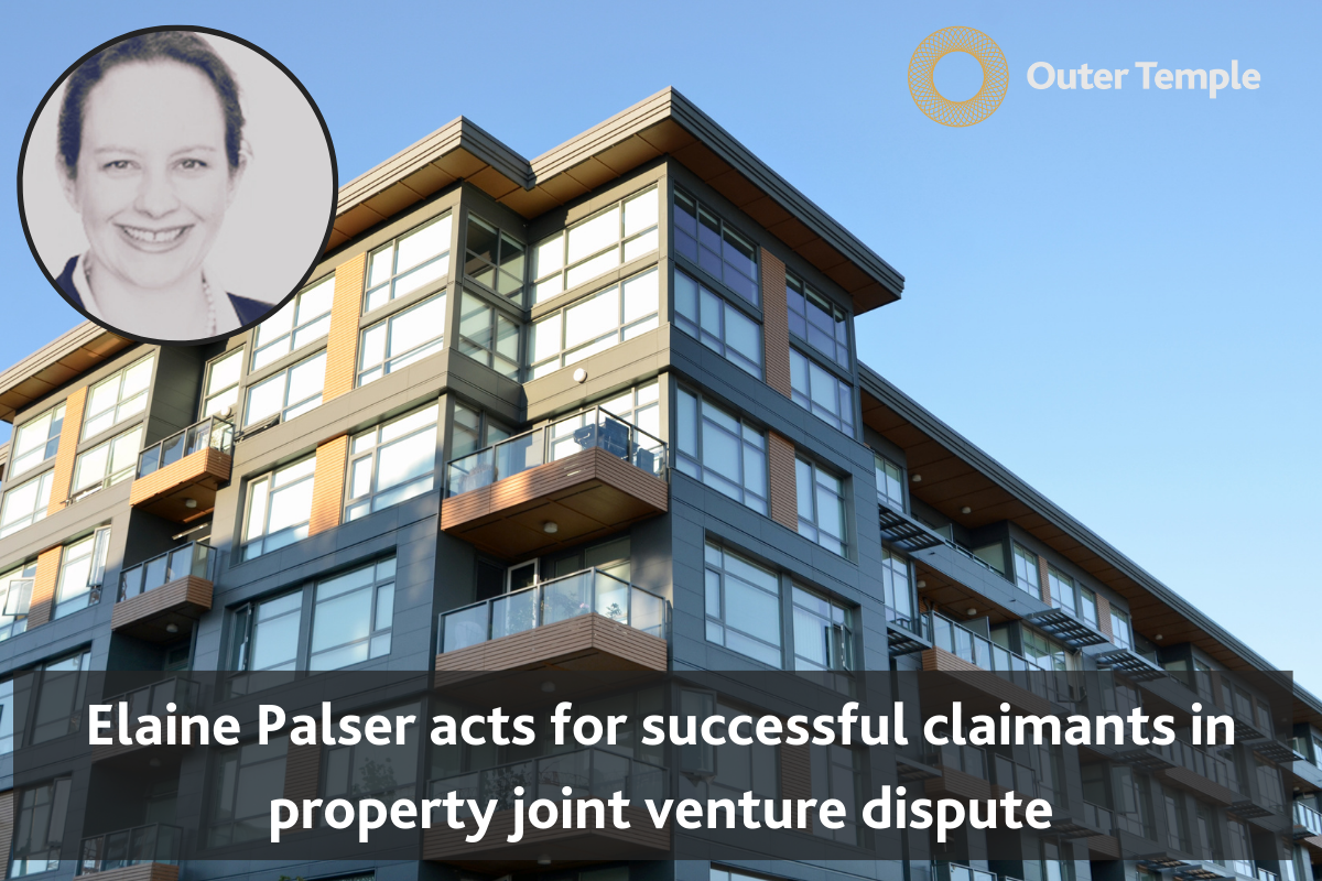 Elaine Palser acts for successful claimants in joint venture dispute