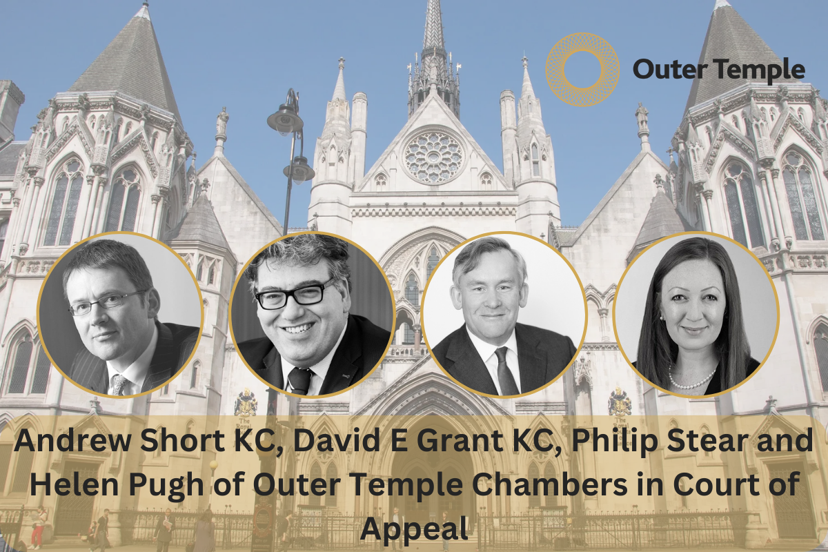Andrew Short KC, David E Grant KC, Philip Stear and Helen Pugh in ...
