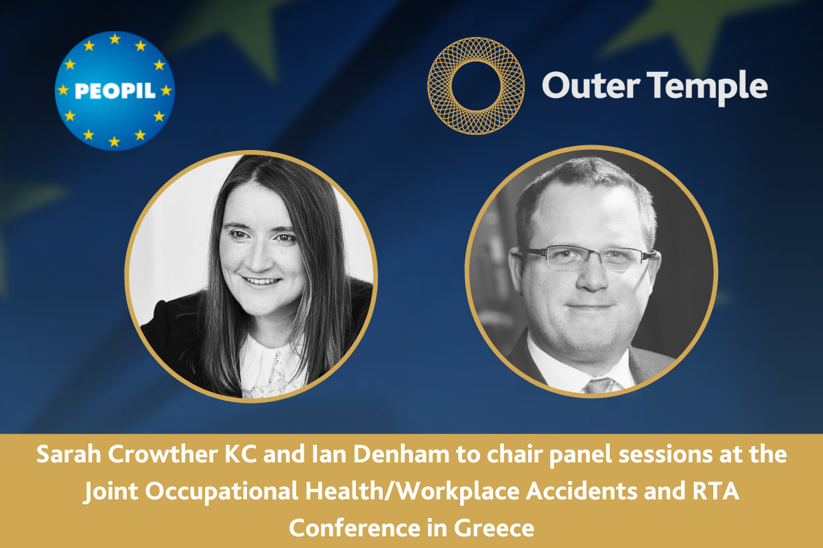 Sarah Crowther KC and Ian Denham to speak at the PEOPIL Joint ...