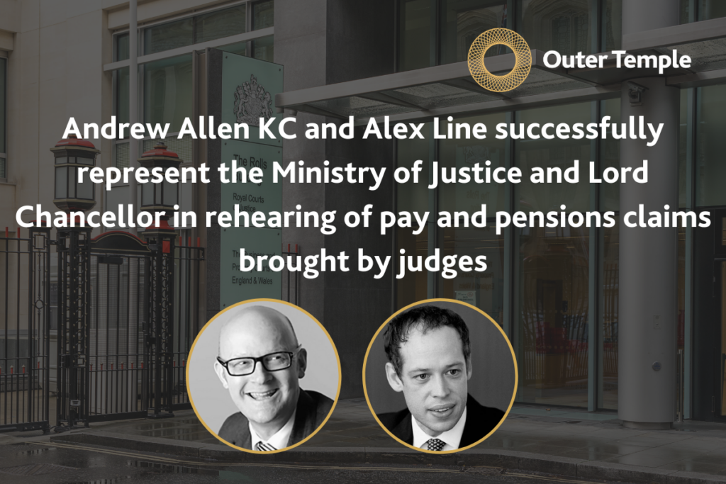 Andrew Allen KC and Alex Line successfully represent the Ministry of ...