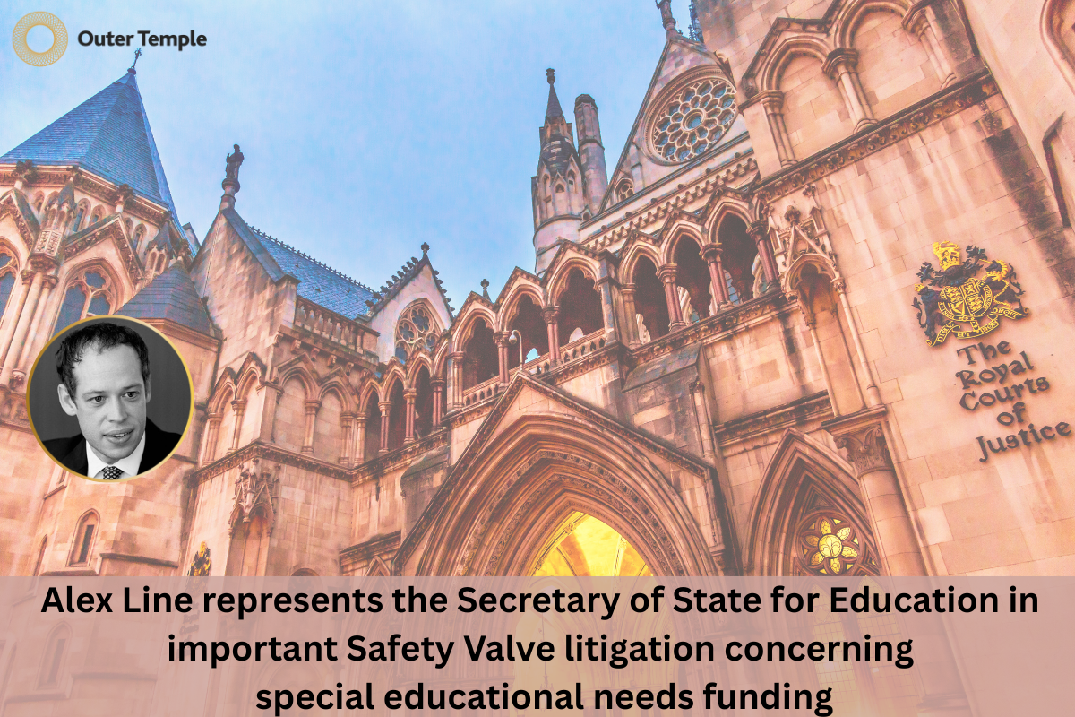 Alex Line represents the Secretary of State for Education in important ...